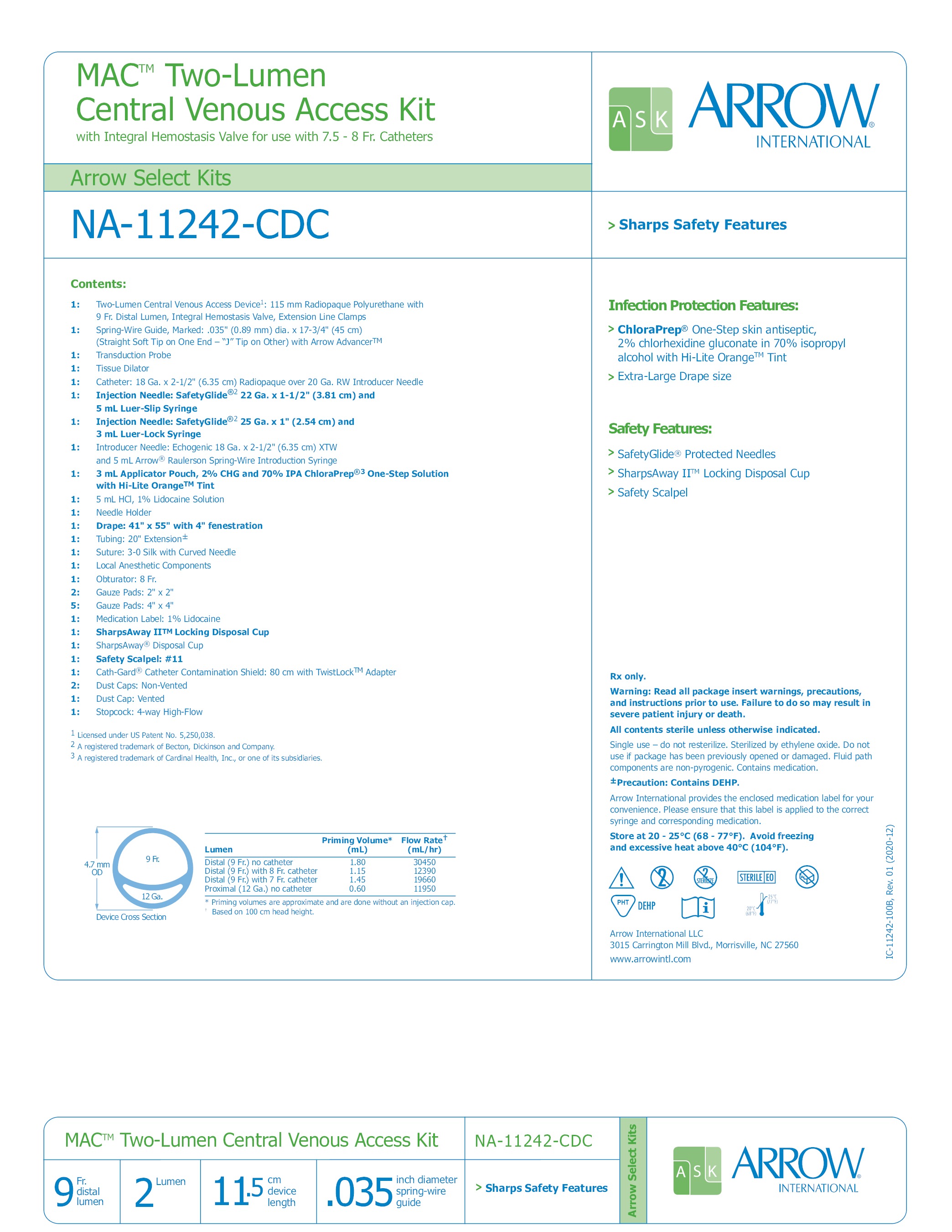 NA-11242-CDC - Teleflex Incorporated - Vascular Access Product Catalog