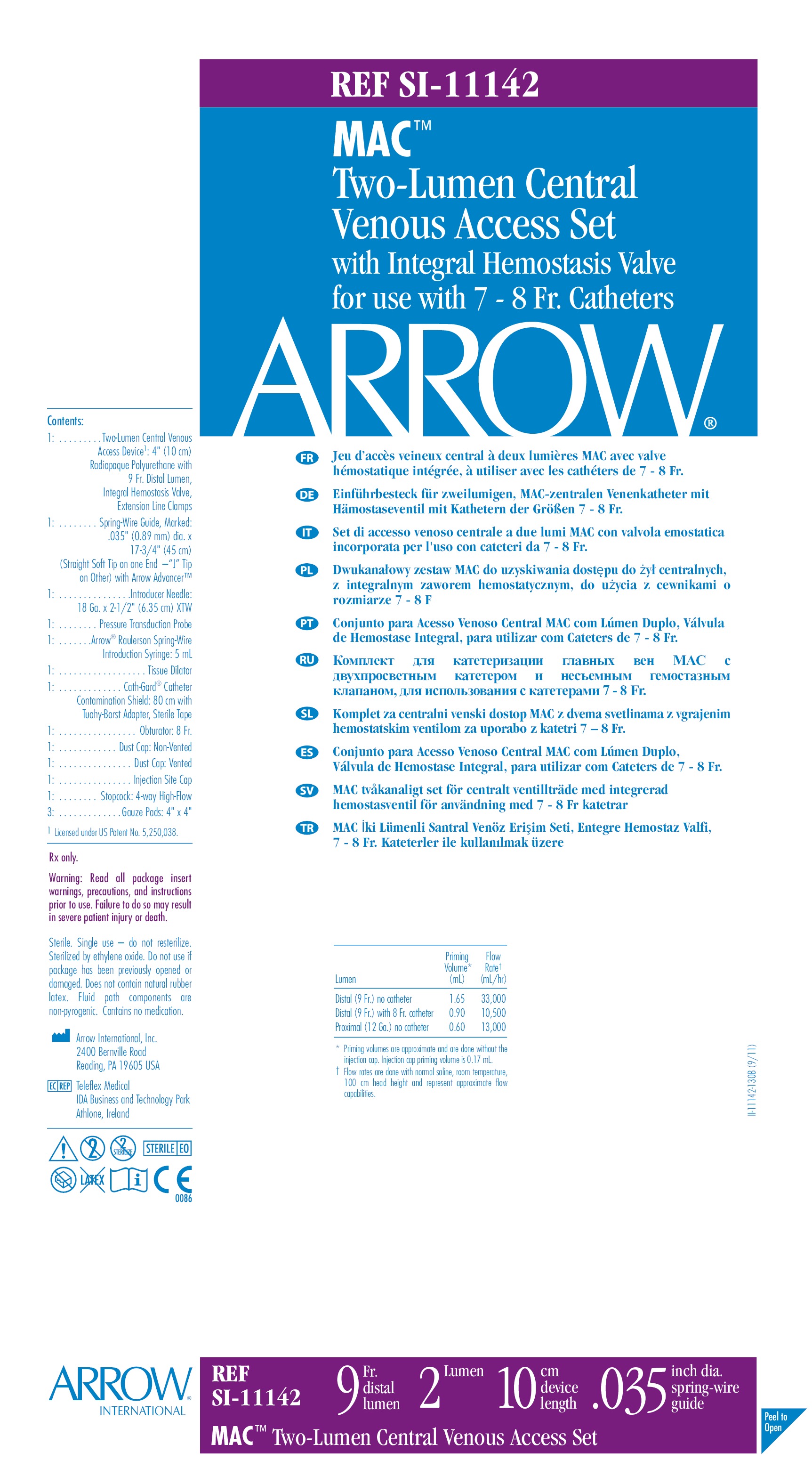 SI-11142 - Teleflex Incorporated - Vascular Access Product Catalog