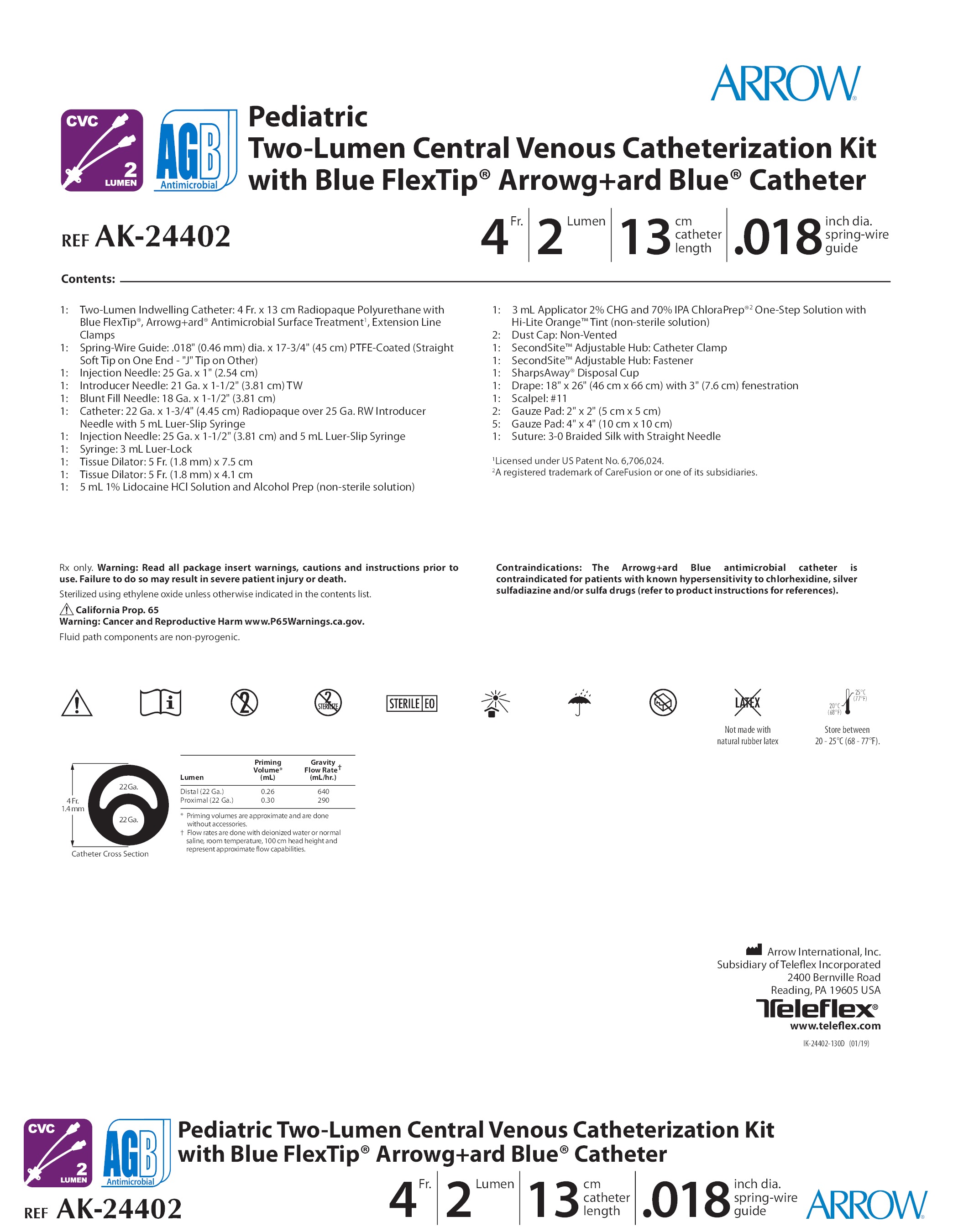 AK-24402 - Teleflex Incorporated - Vascular Access Product Catalog