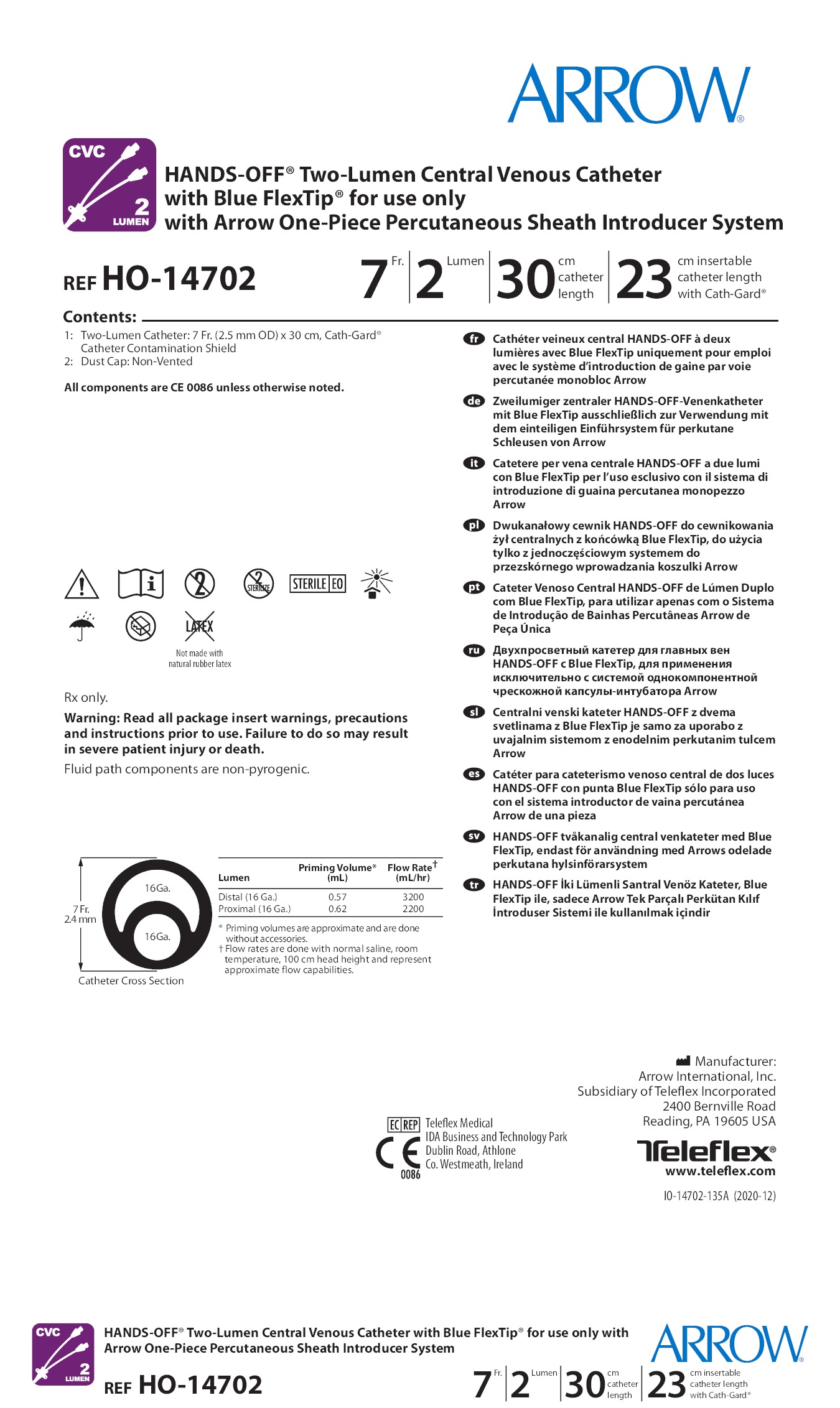 HO-14702 - Teleflex Incorporated - Vascular Access Product Catalog