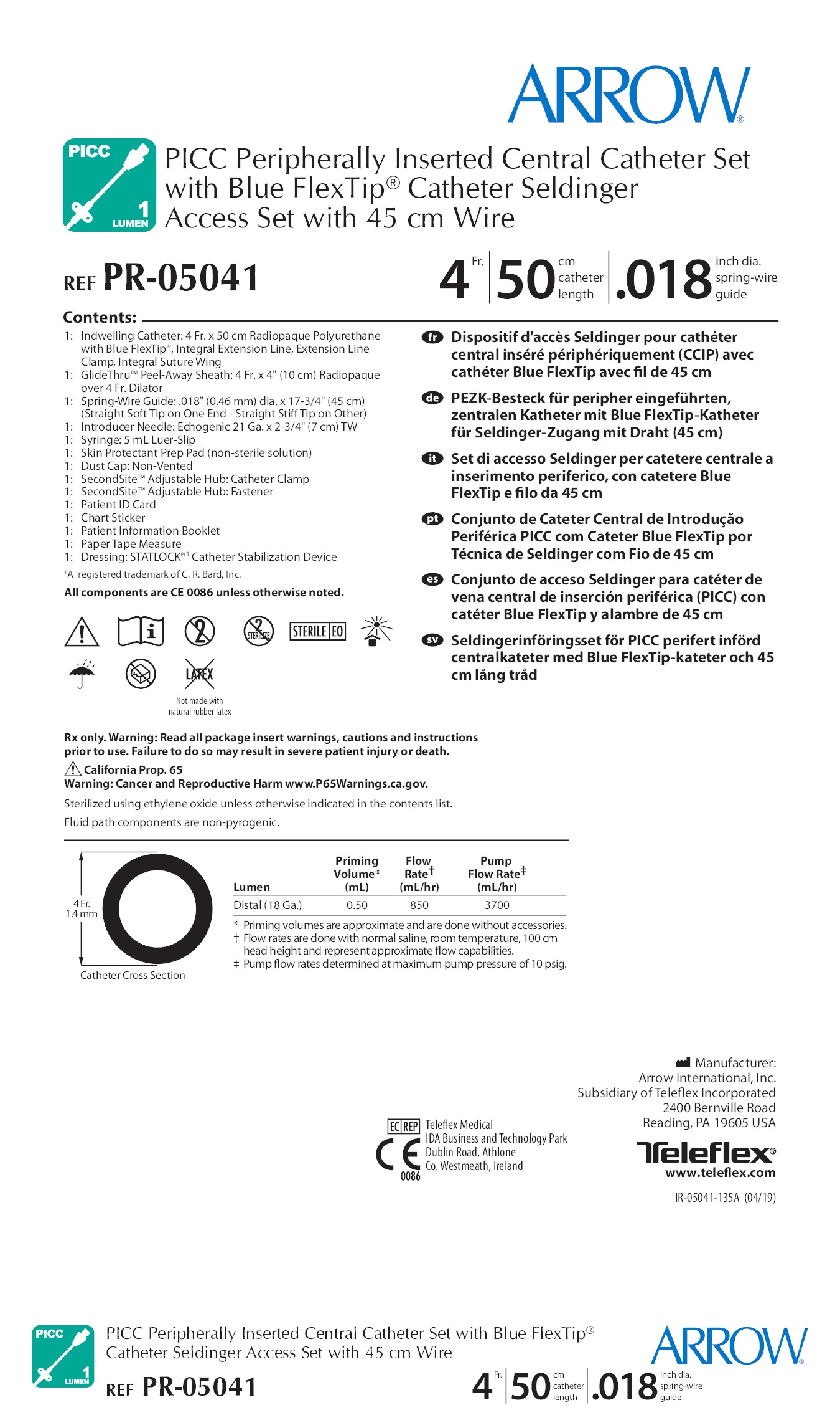 PR-05041 - Teleflex Incorporated - Vascular Access Product Catalog