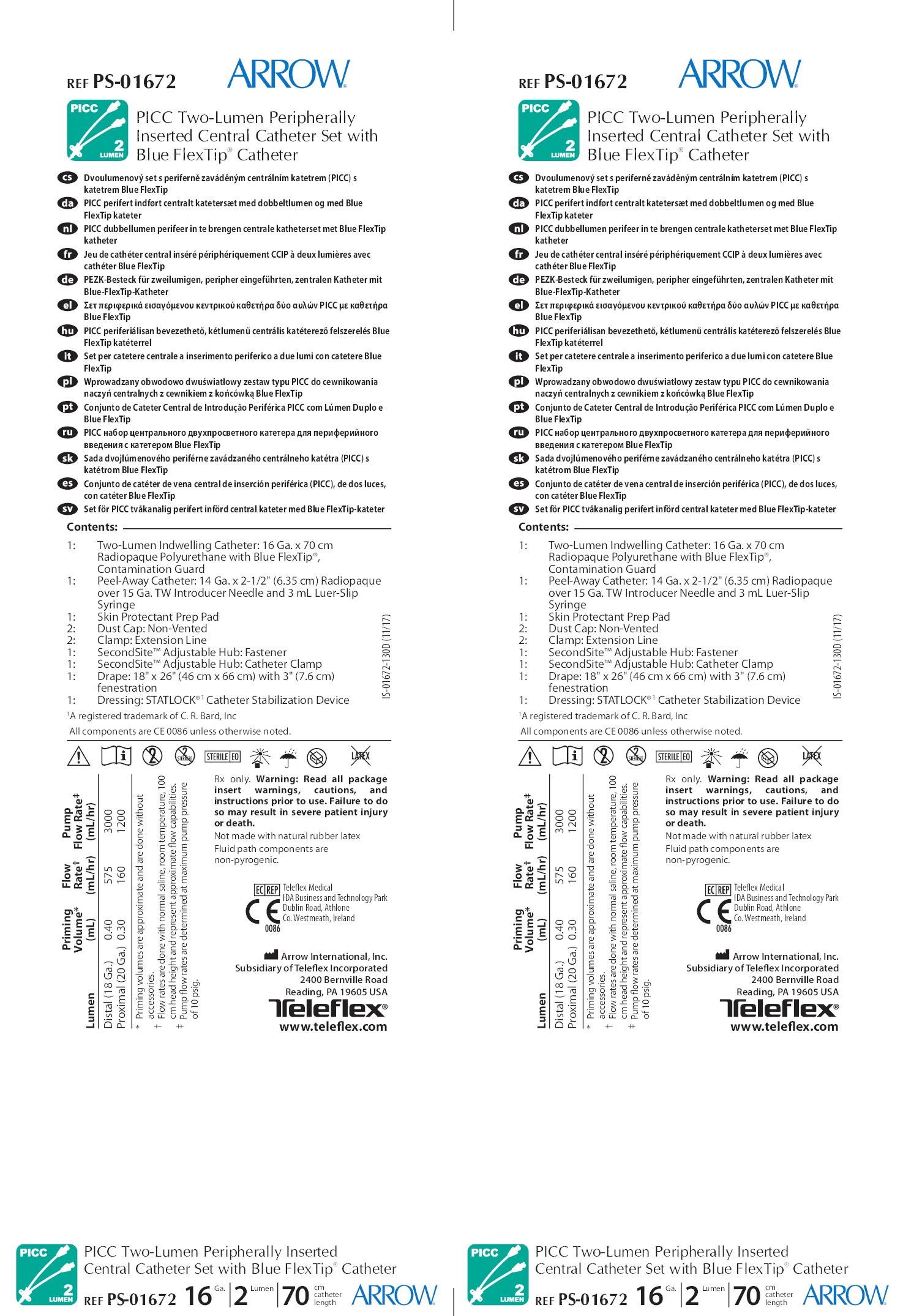 PS-01672 - Teleflex Incorporated - Vascular Access Product Catalog