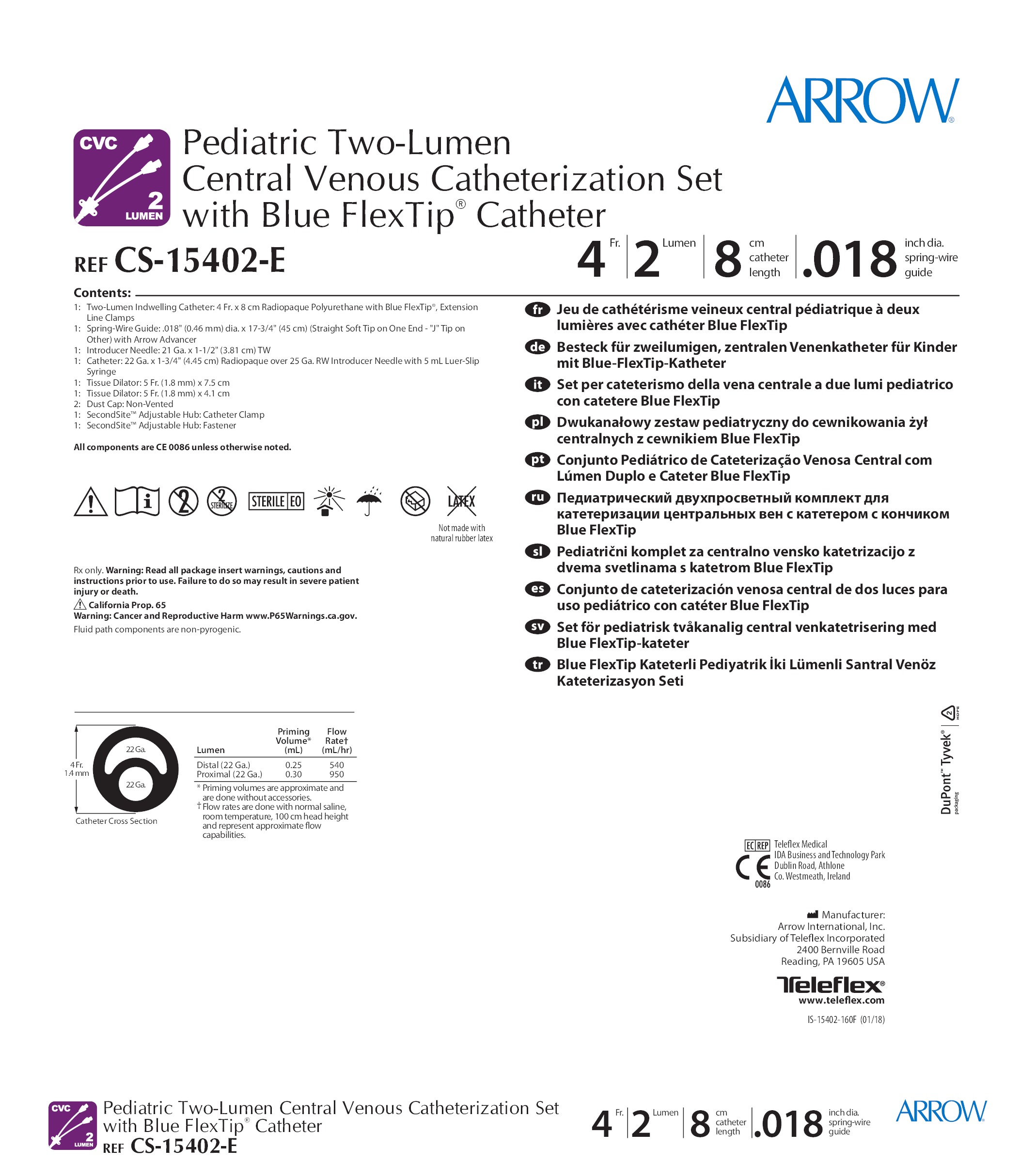 CS-15402-E - Teleflex Incorporated - Vascular Access Product Catalog