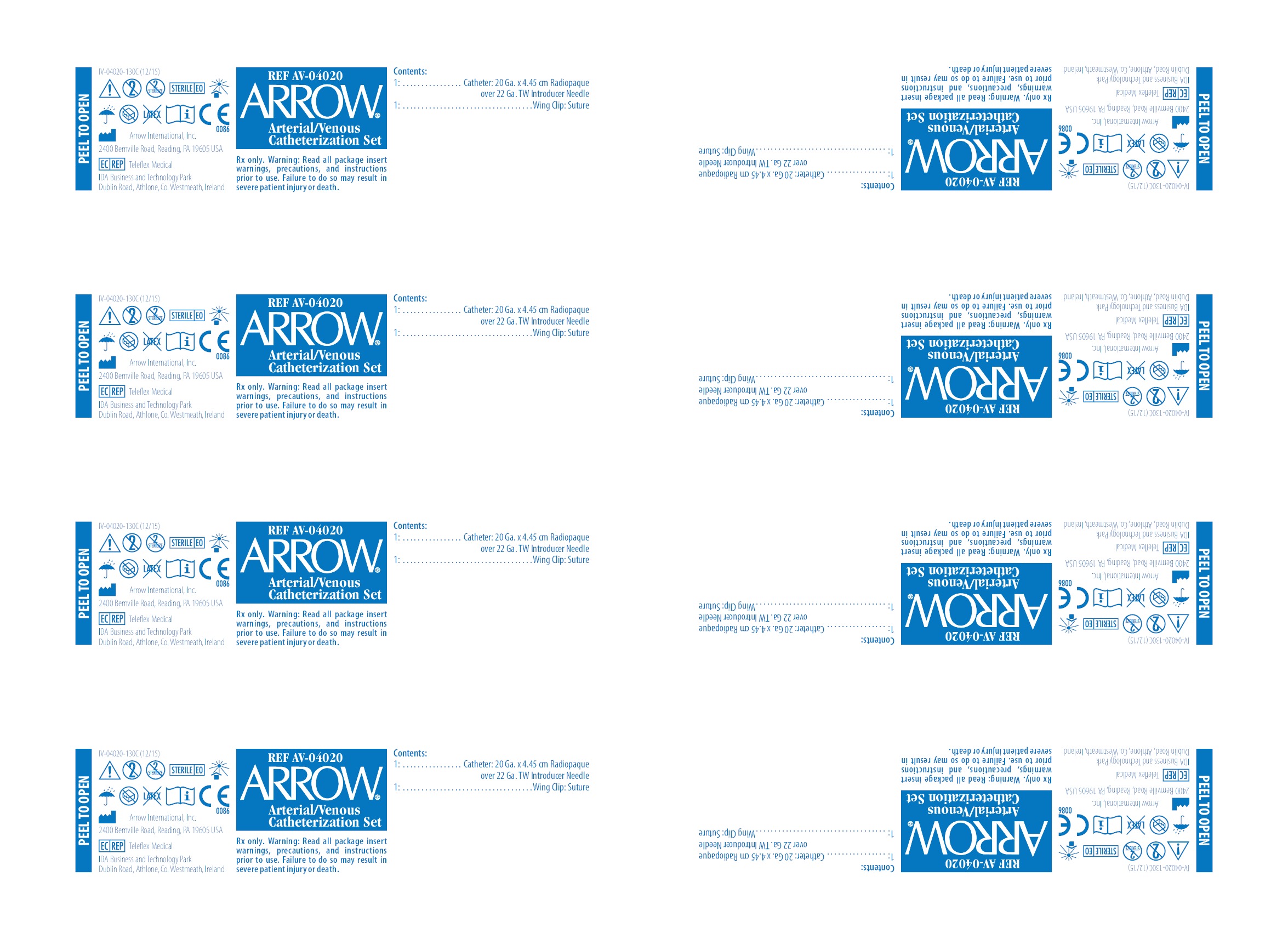 AV-04020 - Teleflex Incorporated - Vascular Access Product Catalog