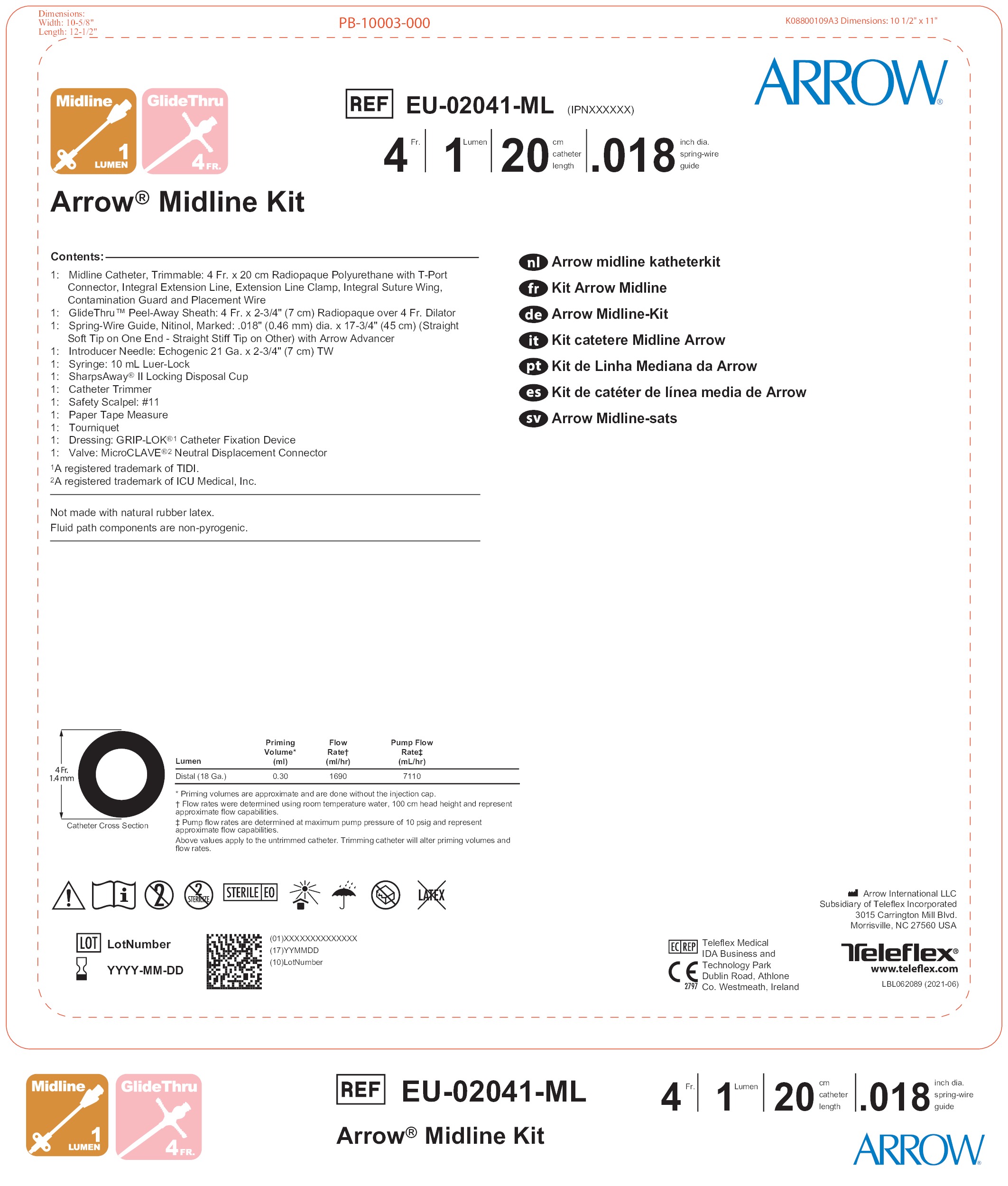 EU-02041-ML - Teleflex Incorporated - Vascular Access Product Catalog