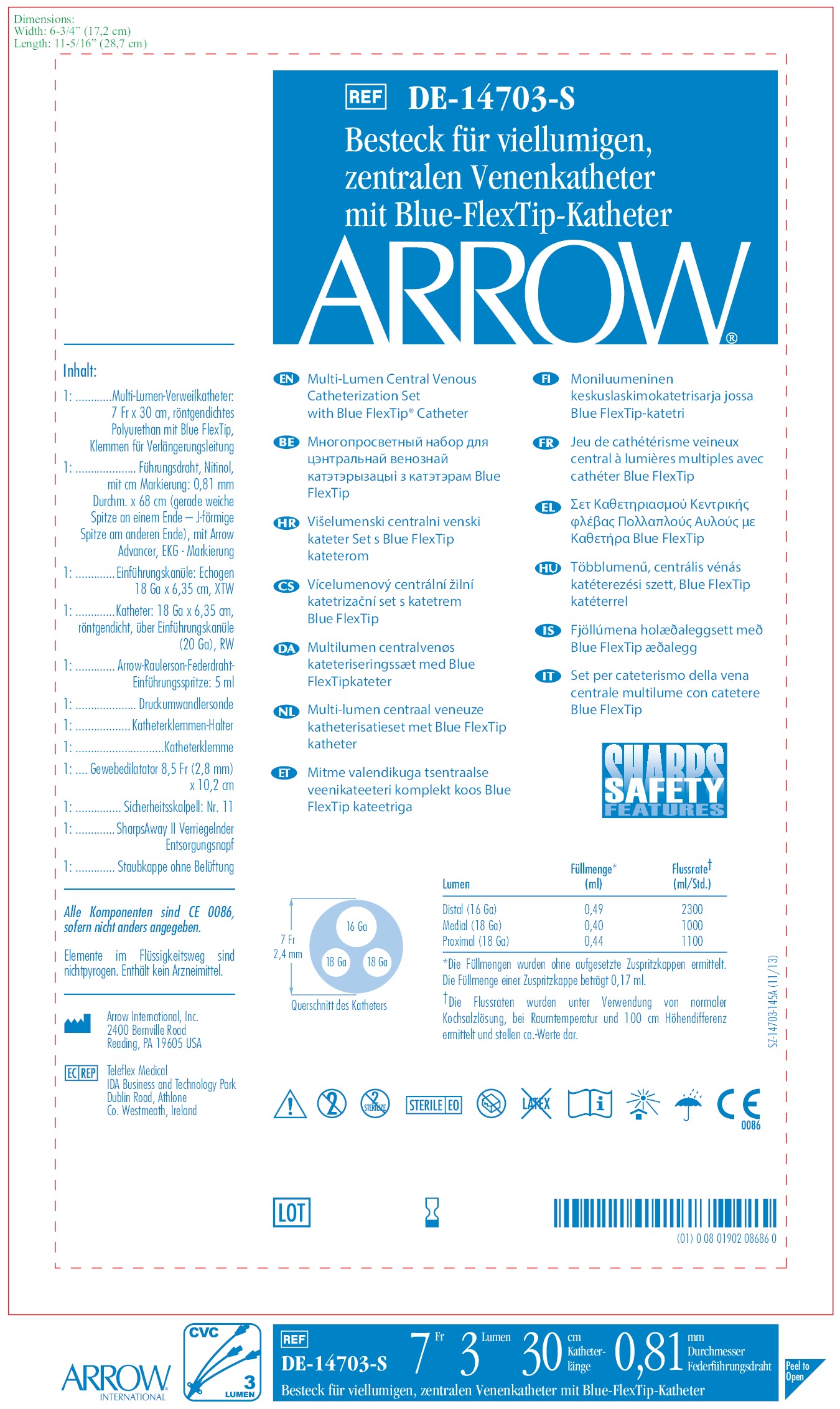 DE-14703-S - Teleflex Incorporated - Vascular Access Product Catalog
